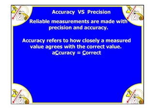 M8 acc lesson 1 5 accuracy vs precision ss | PPT