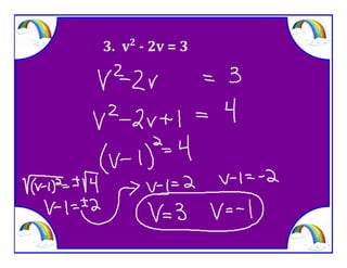 M8 acc lesson 3 3b solve quadratic equations completing the square ss | PDF