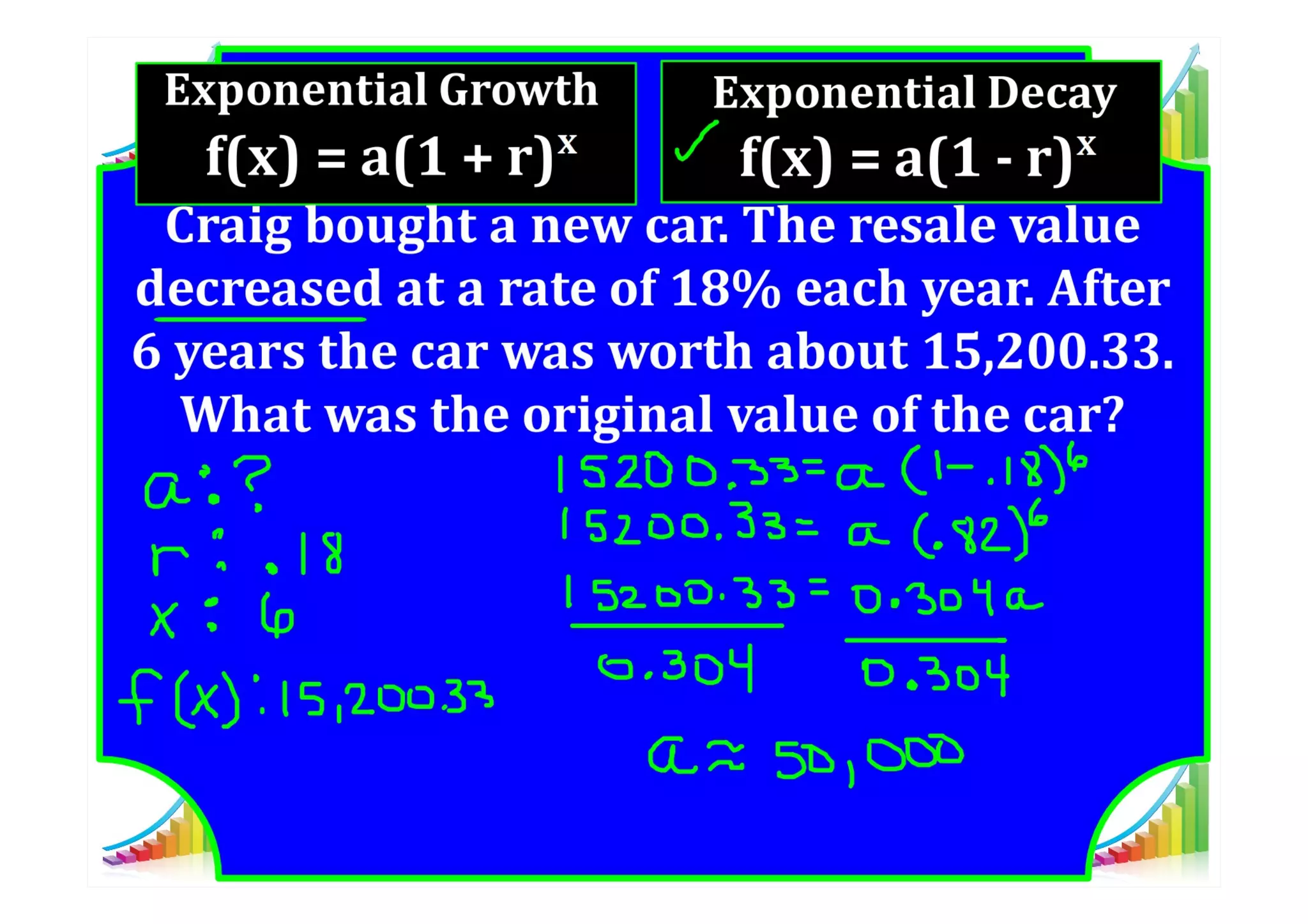 M8 acc lesson 4 3 exponential function applicationss | PPT