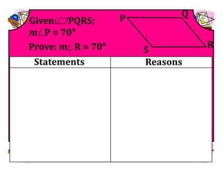 M8 acc lesson 8 5 congruent parallelogram proofs ss | PDF | Physics ...