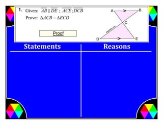 M8 acc lesson 8 6 similar triangles ss | PPT