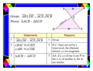 M8 acc lesson 8 6 similar triangles ss | PPT