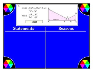 M8 acc lesson 8 6 similar triangles ss | PPT