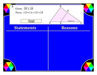 M8 acc lesson 8 6 similar triangles ss | PPT