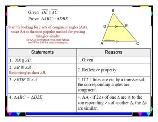 M8 acc lesson 8 6 similar triangles ss | PPT