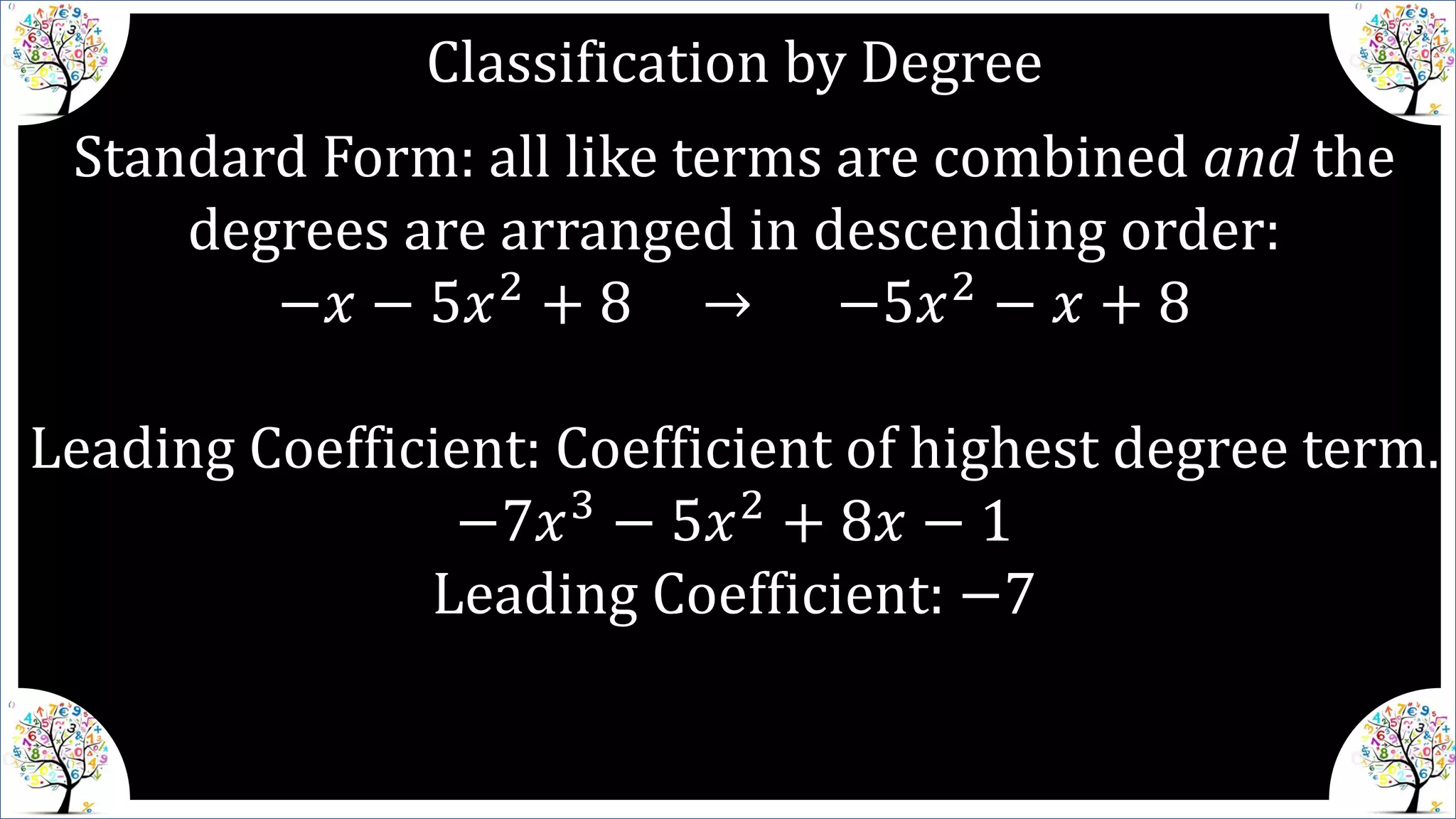 M8 adv lesson 1 1 classify, add & subtract polynomials | PDF
