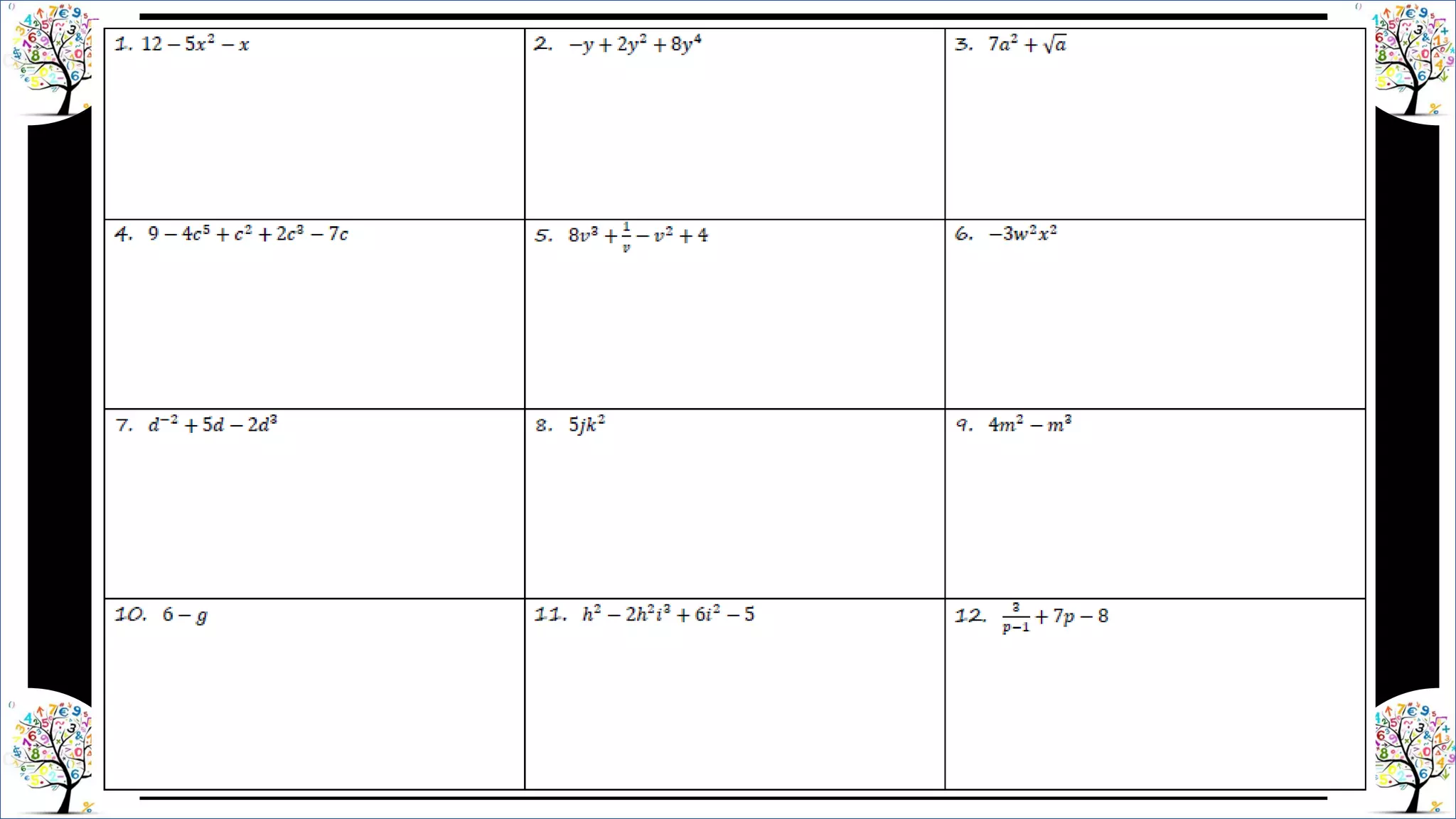 M8 adv lesson 1 1 classify, add & subtract polynomials | PDF