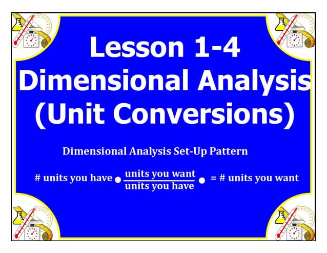 M8 adv lesson 1 4 dimensional analysis practice | PDF