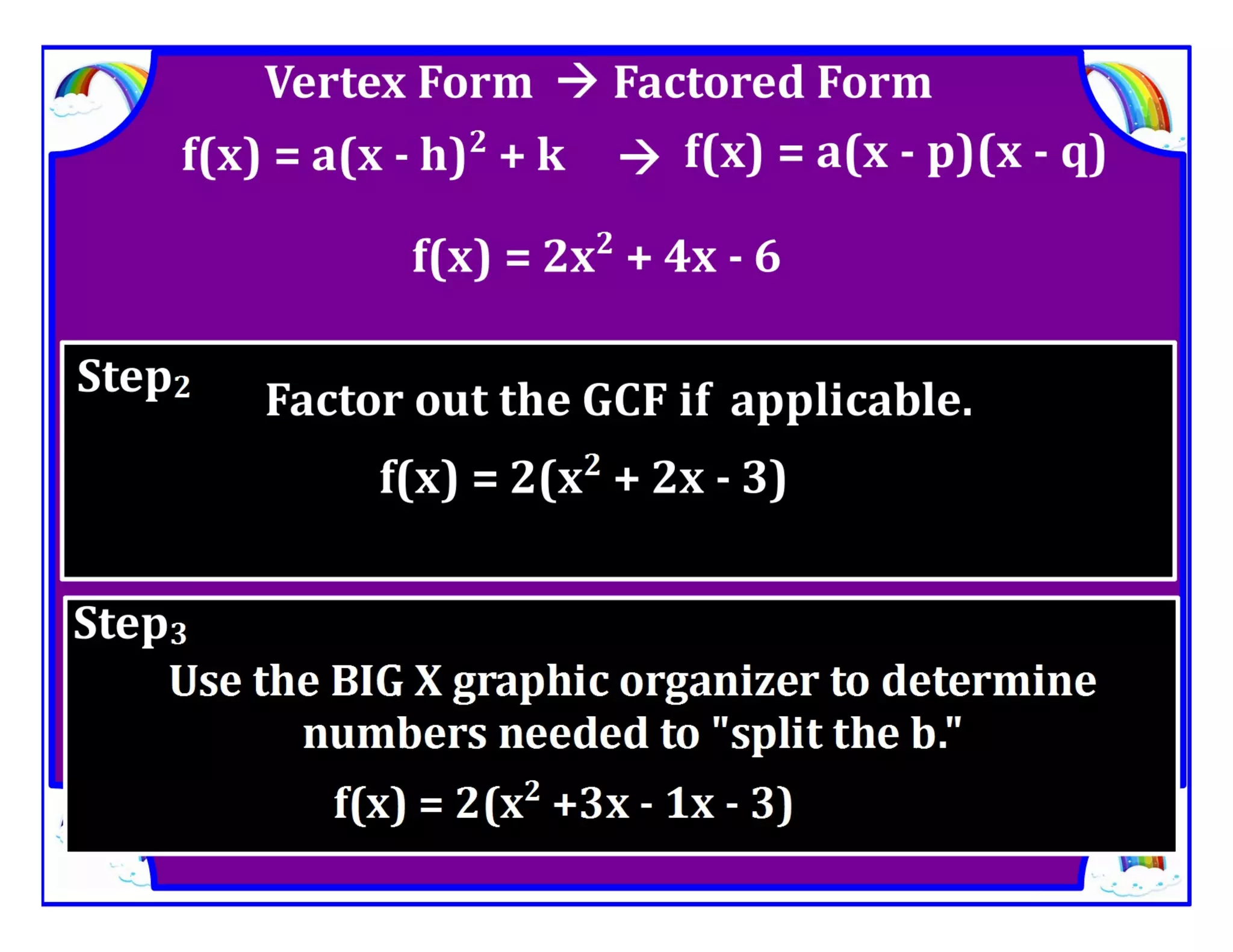 M8 adv lesson 3 11 quadratic forms of equations | PPT