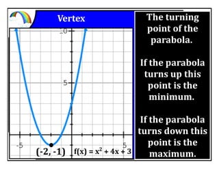 M8 adv lesson 3 6 quadratic functions and critical features | PDF