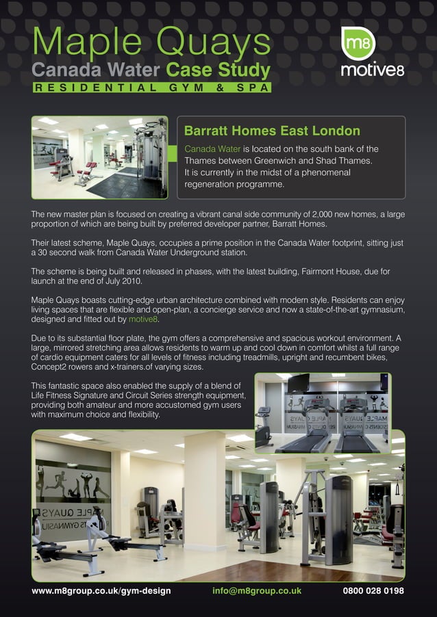 M8 case study canada water | PDF | Fitness and Exercise | Healthy Living