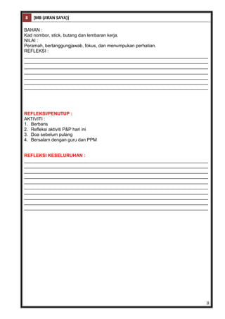 RPH PRASEKOLAH TEMA JIRAN SAYA | DOCX