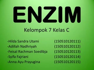 M8 kelompok 7 enzim | PPTX