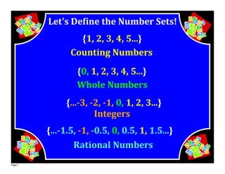 M8 lesson 1 8 real numbers | PPT