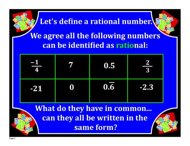 M8 lesson 1 8 real numbers | PPT