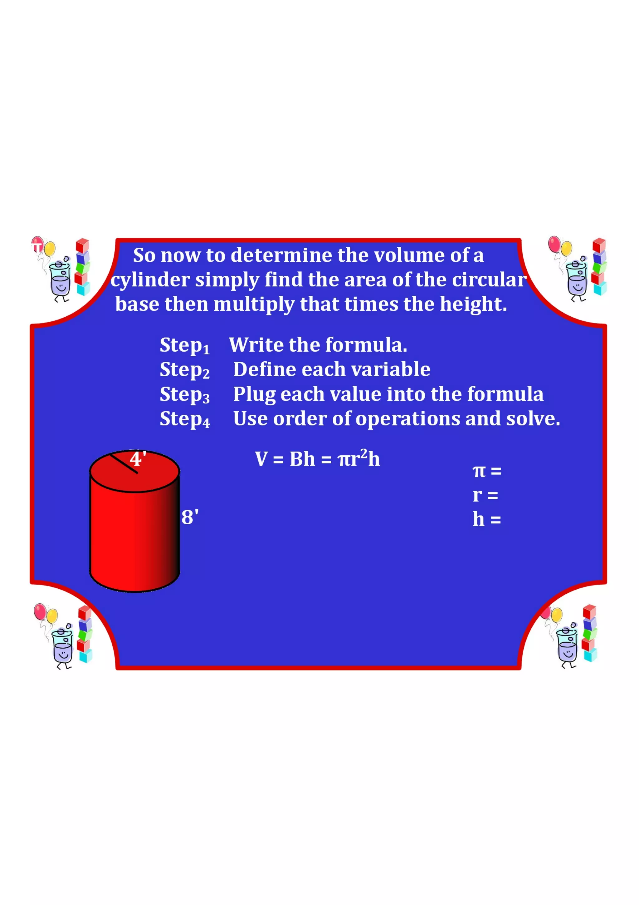 M8 lesson 2 13 volume of cylinder pdf | PDF