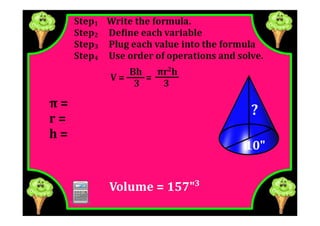 M8 lesson 2 14 volume of cones | PPT