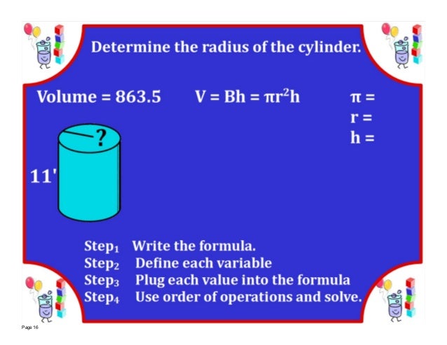 M8 lesson 2 1 volume of cylinder