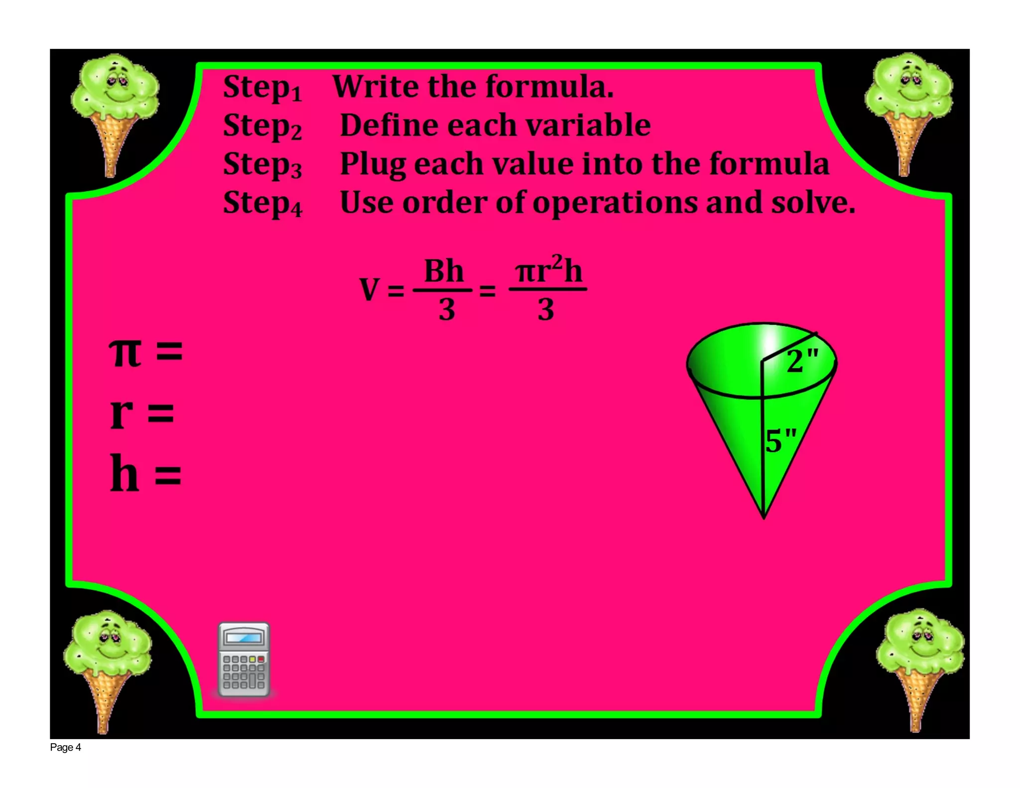 M8 lesson 2 2 volume of cones | PDF