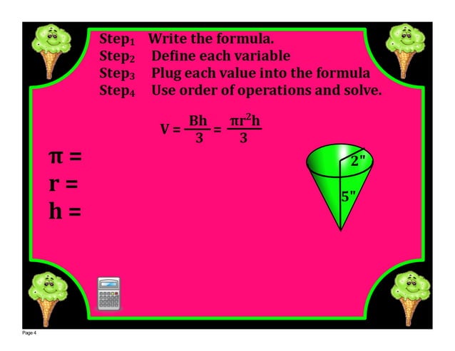 M8 lesson 2 2 volume of cones | PPT