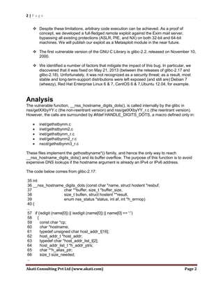 Ghost Vulnerability CVE-2015-0235 | PDF