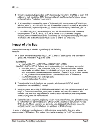 Ghost Vulnerability CVE-2015-0235 | PDF