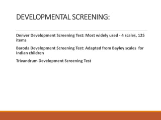 Developmental milestones | PPTX
