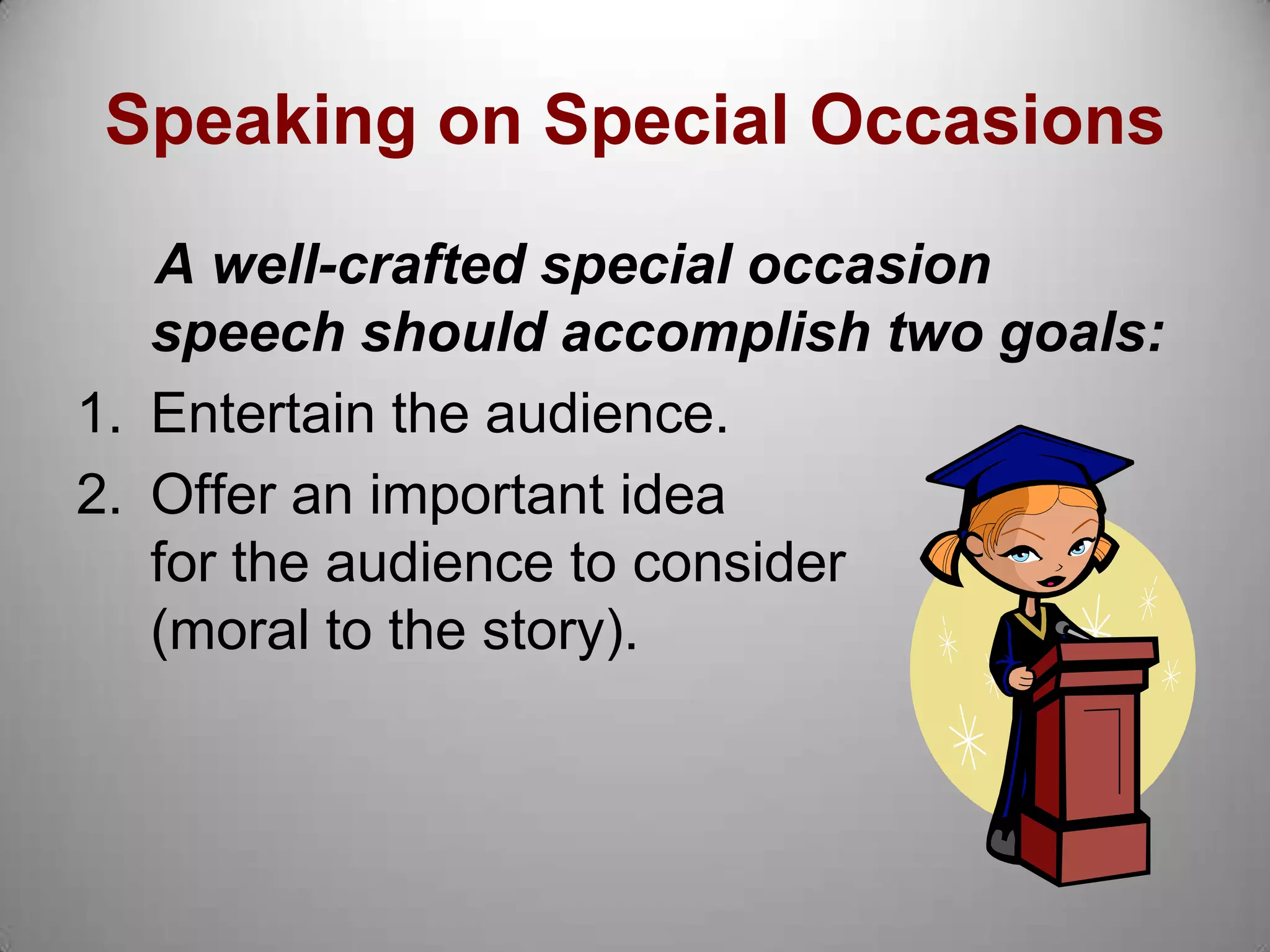 M8 special occasion speeches | PPT