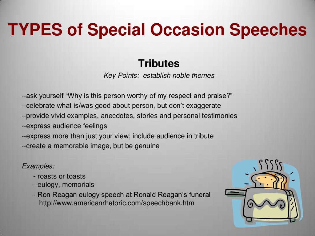 M8 Special Occasion Speeches