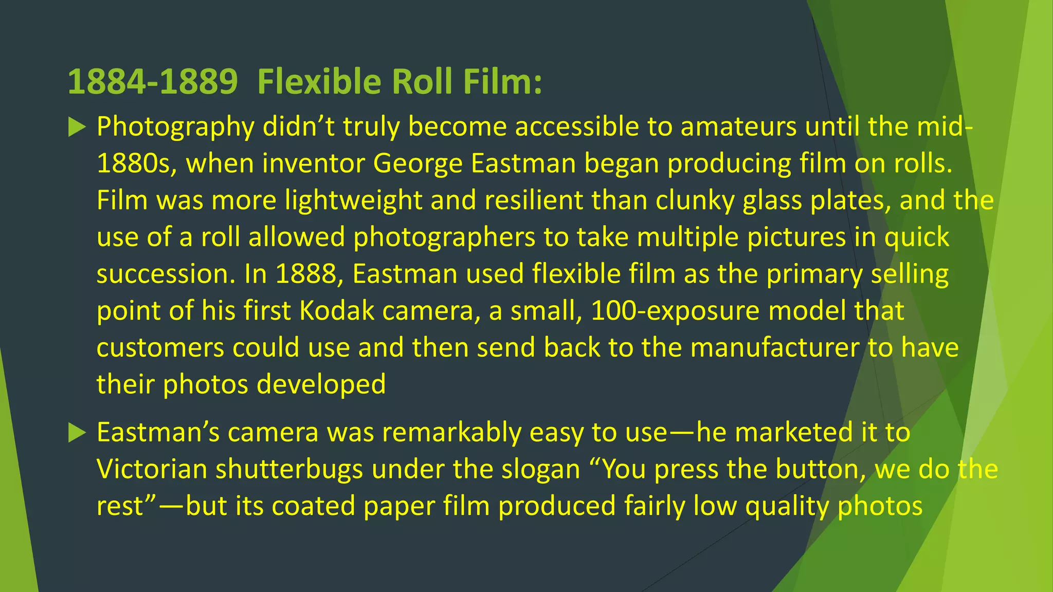 M8 technology timeline | PPTX | Cameras and Camcorders | Consumer Electronics