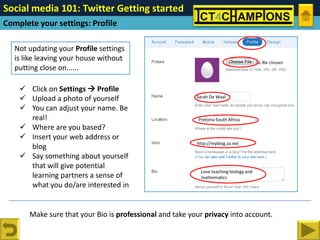 Twitter for educational purposes -A tutorial | PPTX
