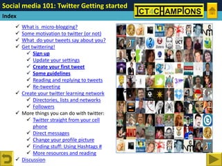 Twitter for educational purposes -A tutorial | PPTX