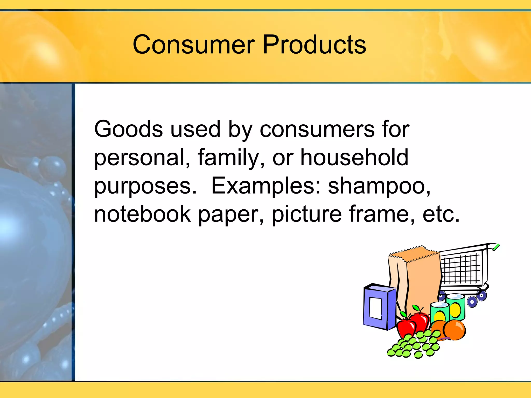 M9 L3 Classification of Products Services | PPT