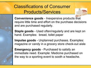 M9 L3 Classification of Products Services | PPT