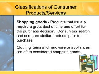 M9 L3 Classification of Products Services | PPT