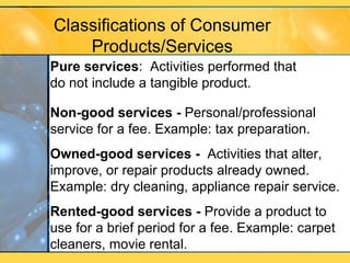 M9 L3 Classification of Products Services | PPT