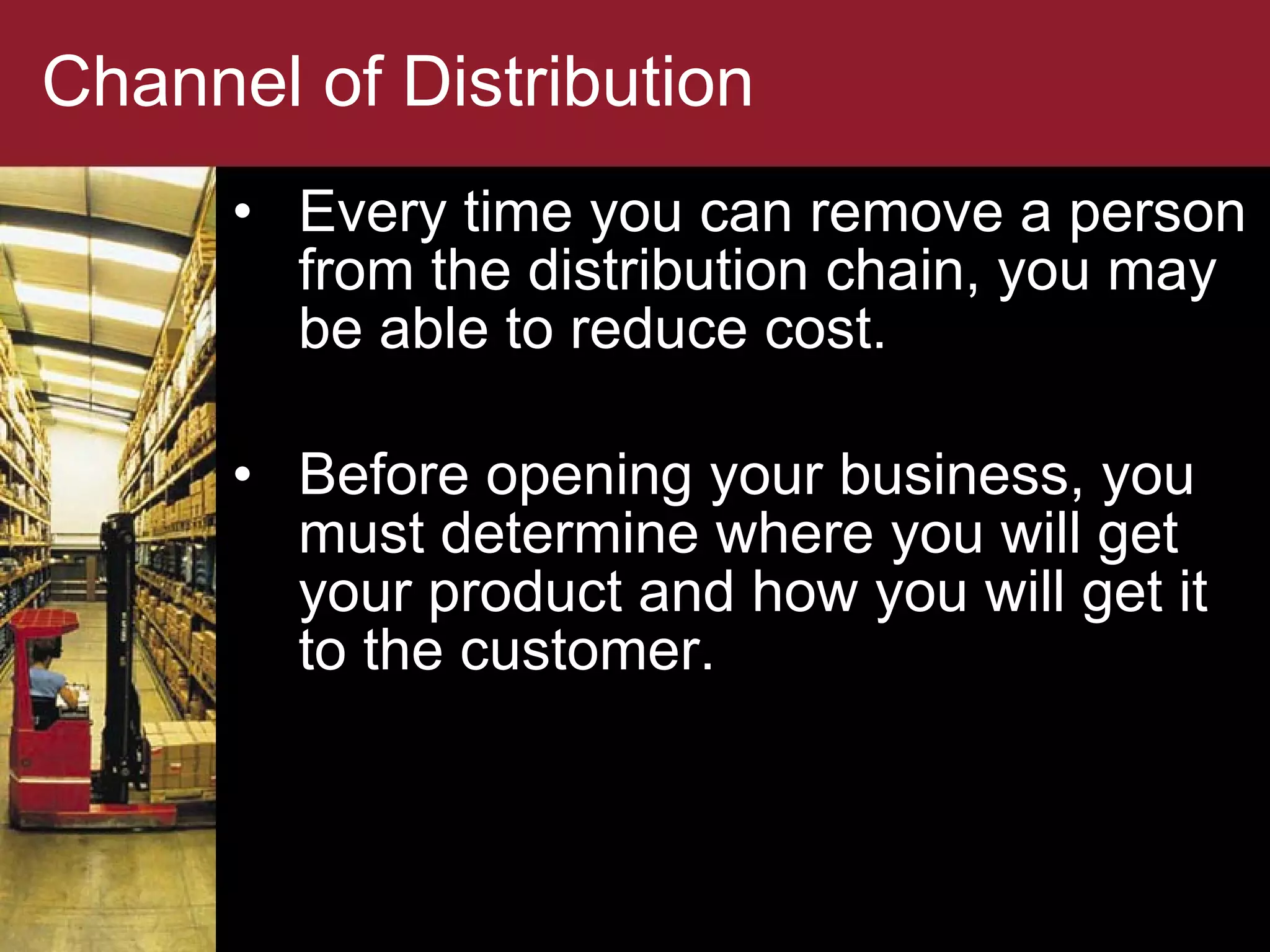 M9 L4 Channels of Distribution | PPT