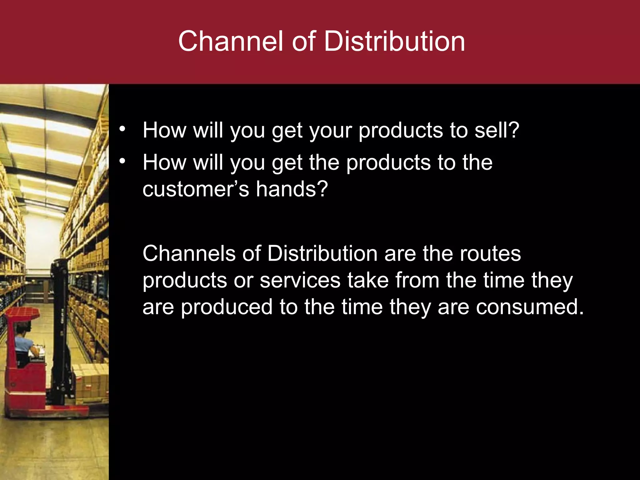 M9 L4 Channels of Distribution | PPT