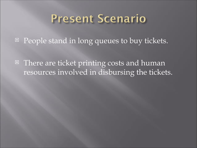 M Seva Mobile Tickets Booking System Through Sms | PPT