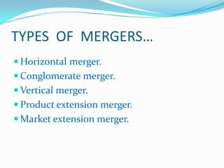 Mergers and acquisitions | PPTX