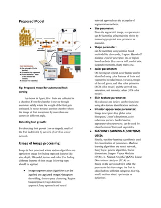 Machine learning application-automated fruit sorting technique | PDF