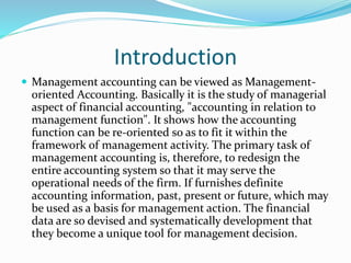 Management Accounting complete | PPTX