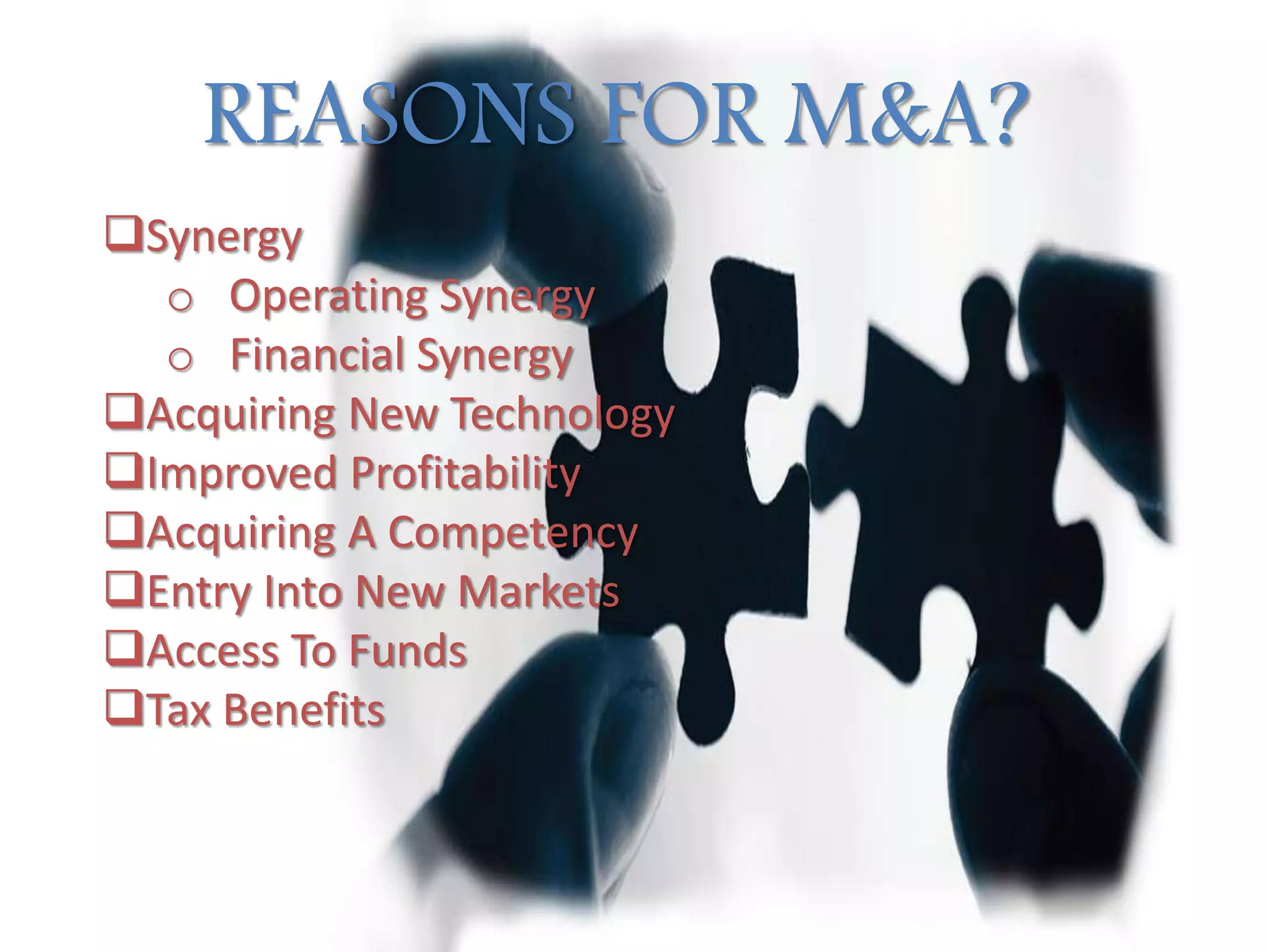 MERGERS AND AQUISITIONS | PPTX