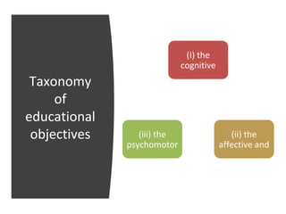 Affective Domain in taxonomy of educational objectives | PPT