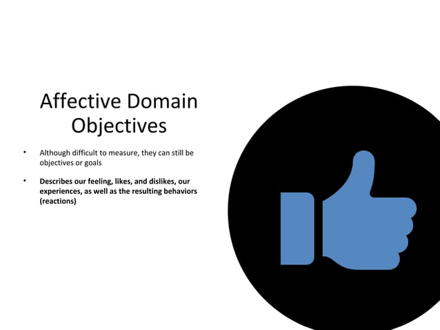 Affective Domain in taxonomy of educational objectives | PPT