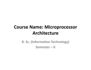 microprocessor MICROPROCESSOR 8085 MICROPROCESSOR 8085 | PPT