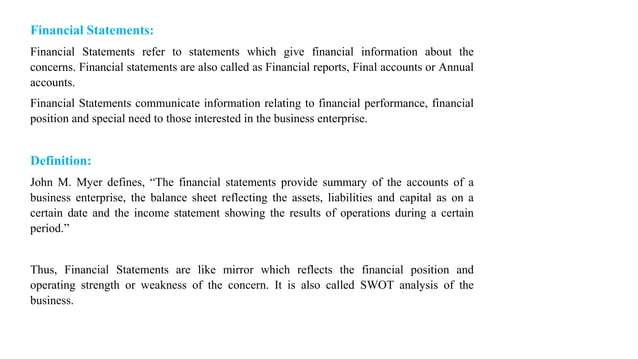 Management Accounting - FS Analysis & Interpretation | PPTX | Stocks ...