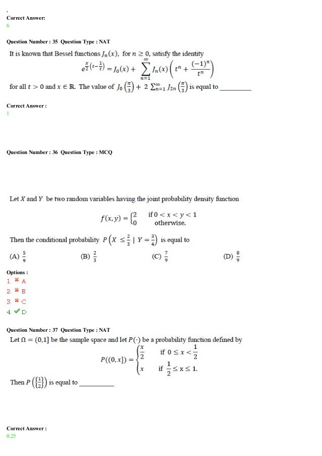 GATE Math 2015 Question Paper | Sourav Sir's Classes | PDF