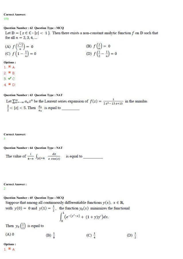 GATE Math 2015 Question Paper | Sourav Sir's Classes | PDF