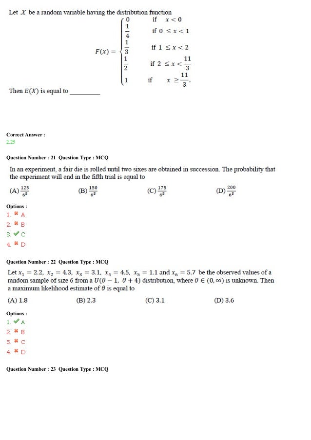 GATE Math 2015 Question Paper | Sourav Sir's Classes | PDF